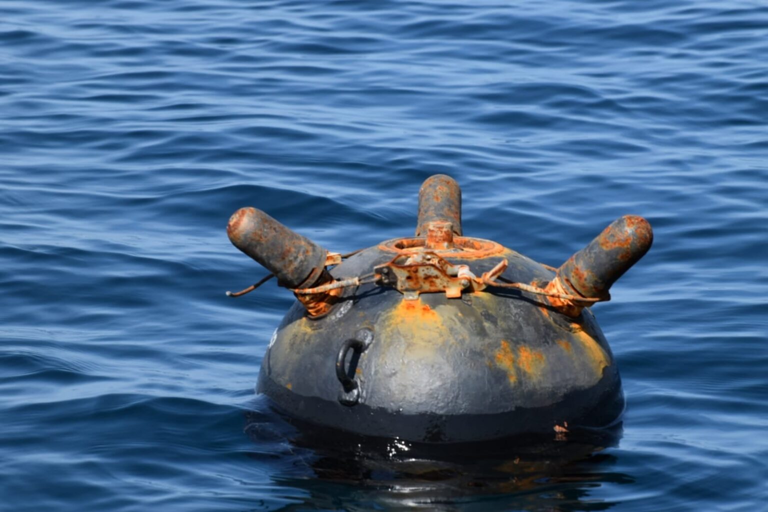 The Ukrainian Navy showed how they destroyed a sea mine (video ...